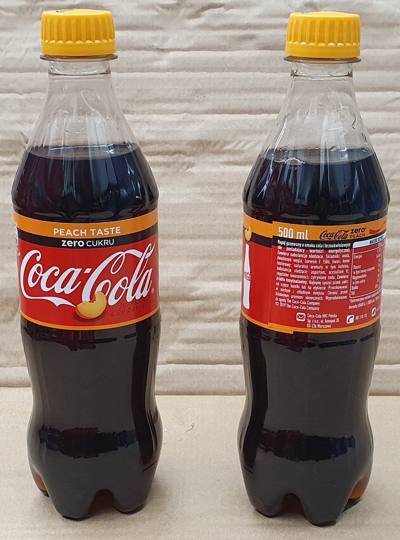 Coca Cola Peach Zero Cukru PET 500 ml | NAPOJE \ Coca Cola OFERTA ...